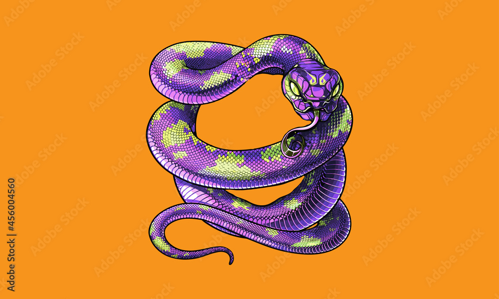 vector snake body Stock Vector | Adobe Stock