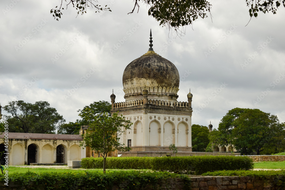 Antique Islamic Architectural Art Seven Tombs Dome of Qutub Shahi ...