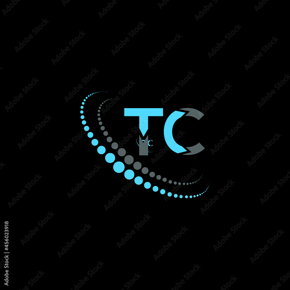 TC letter logo abstract design. TC unique design, TC letter logo design ...