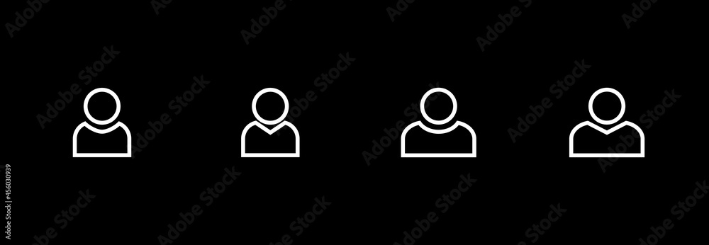 contact icon, person icon, profile icon, contact and profile symbol ...
