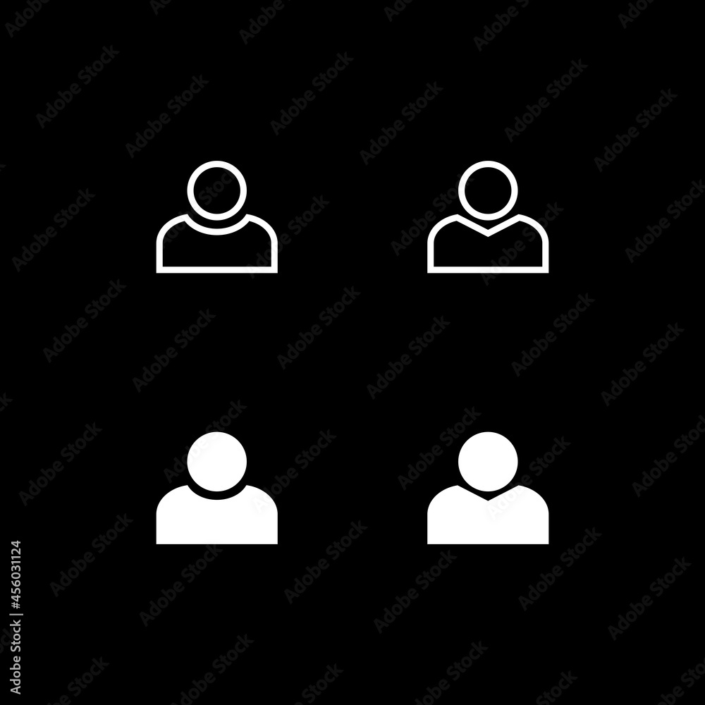 contact icon, person icon, profile icon, contact and profile symbol ...