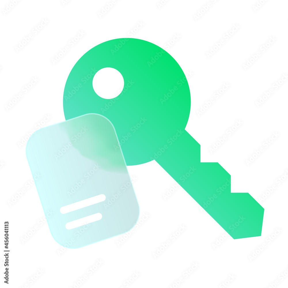 Vector modern trend icon in the style of glassmorphism with gradient ...