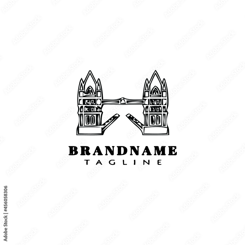architectural towers logo icon design template cute illustration Stock ...
