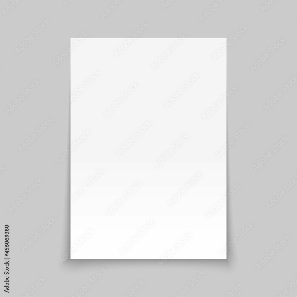 Blank a4 paper template. Brochure mockup Stock Vector | Adobe Stock