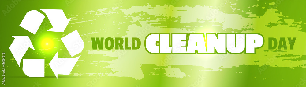 World cleanup day poster, banner, placard, flyer concept design ...