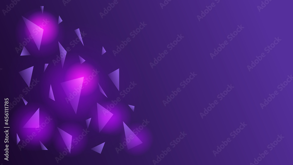 Purple tech background. Particle motion. Light big data concept. Pink ...