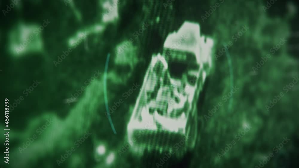 Army Forces Track Military Vehicle By Infrared Camera For Missile ...