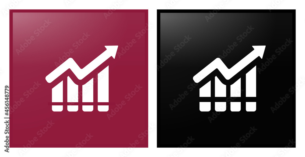 vector illustration of a upward going economic growth. Decent Work and ...