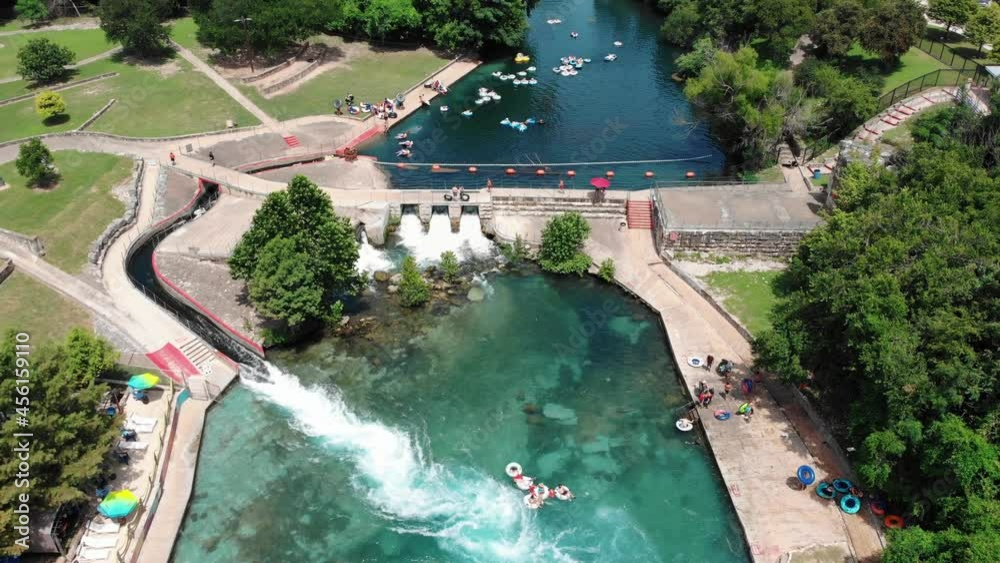 River Tubing and Tube Chute on the Comal River in New Braunfels, Texas ...