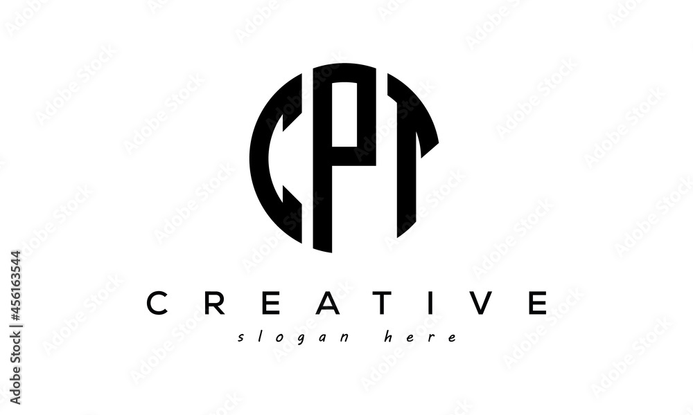 Letter CPT creative circle logo design vector Stock Vector | Adobe Stock