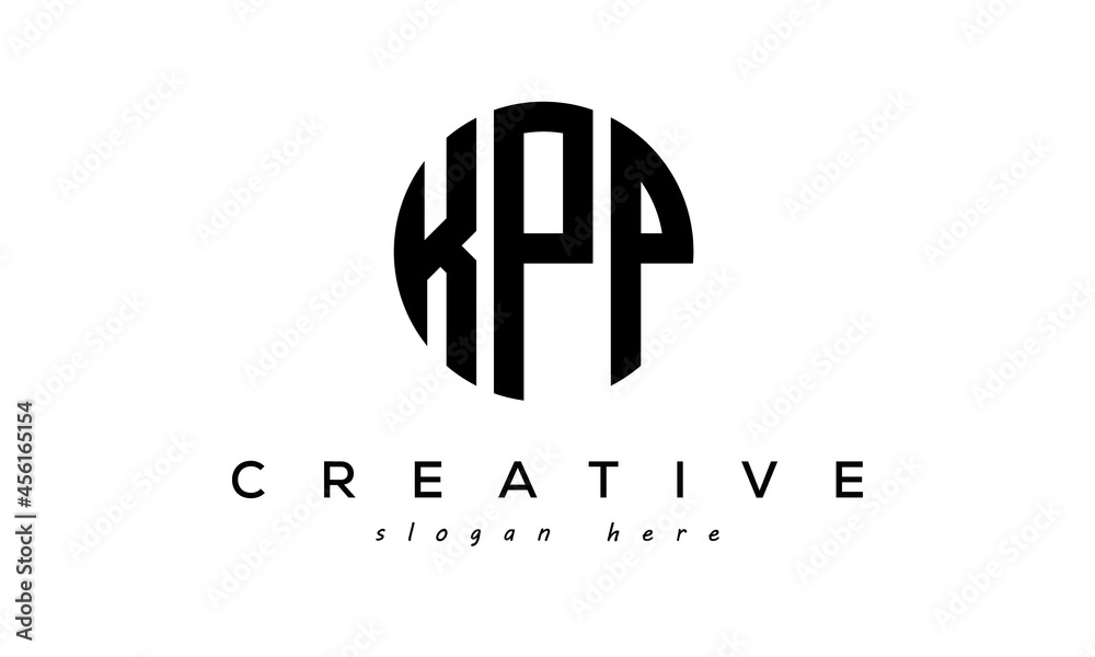Letter KPP creative circle logo design vector Stock Vector | Adobe Stock