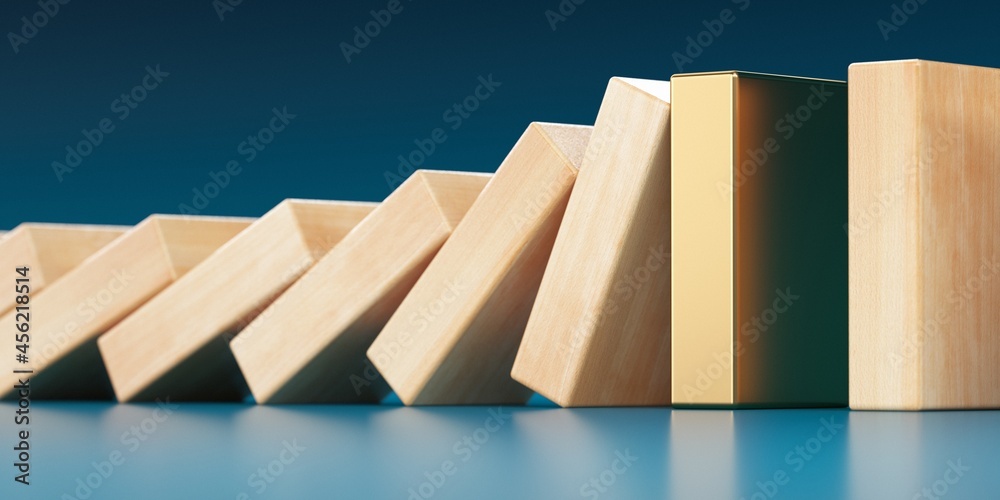 Chips falling from the domino effect. Solve the problem effectively ...
