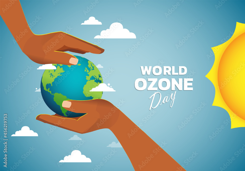World Ozone Day Vector illustration for Poster, banner Design. Stock ...