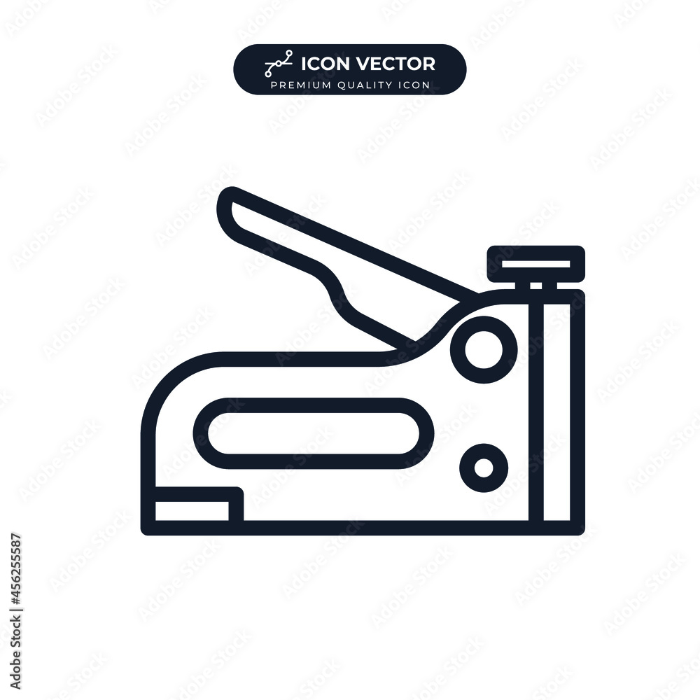 stapler icon symbol template for graphic and web design collection logo ...
