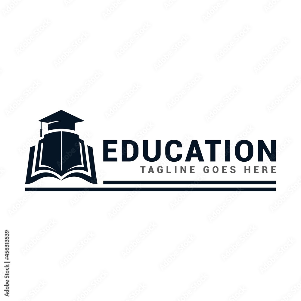 Educational logo simple icon template. Simple logo education by ...