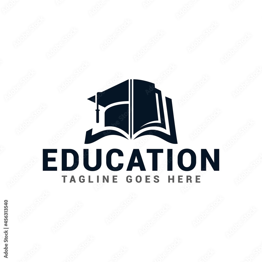 Educational logo simple icon template. Simple logo education by ...