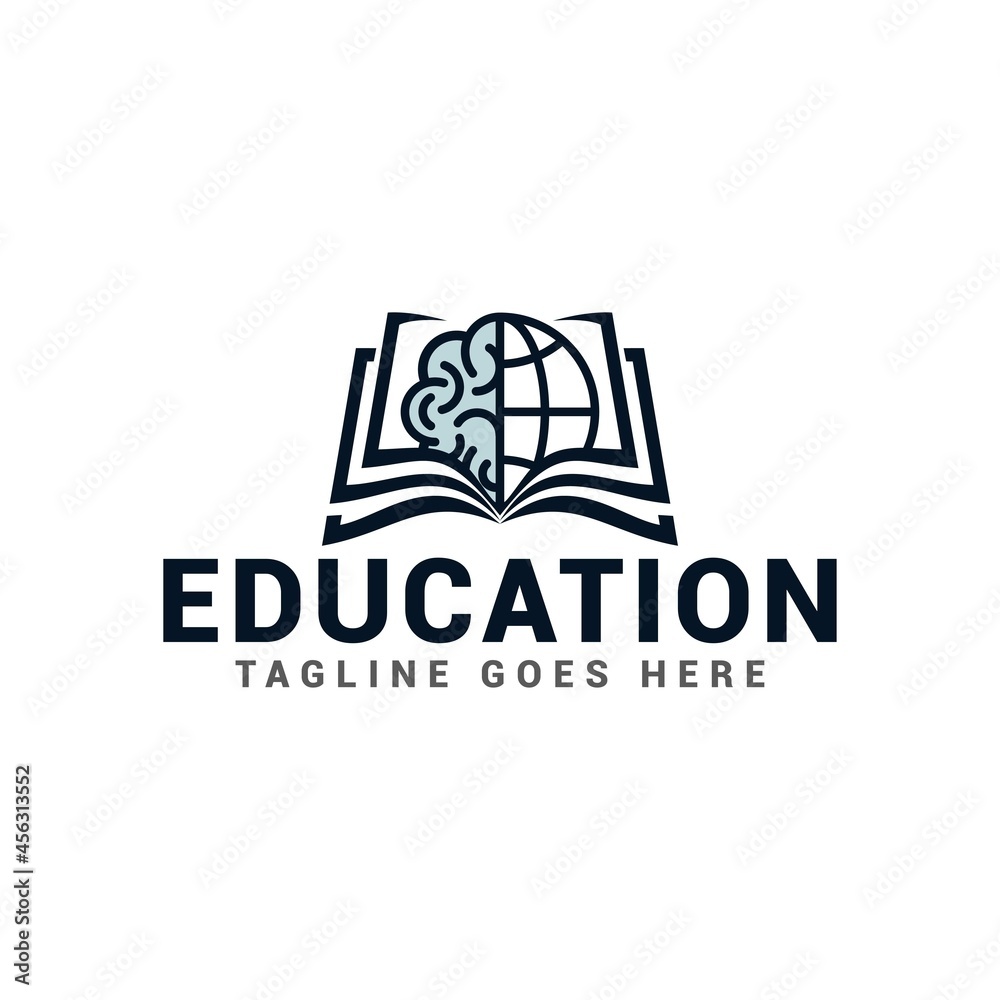 Educational logo simple icon template. Simple logo education by ...