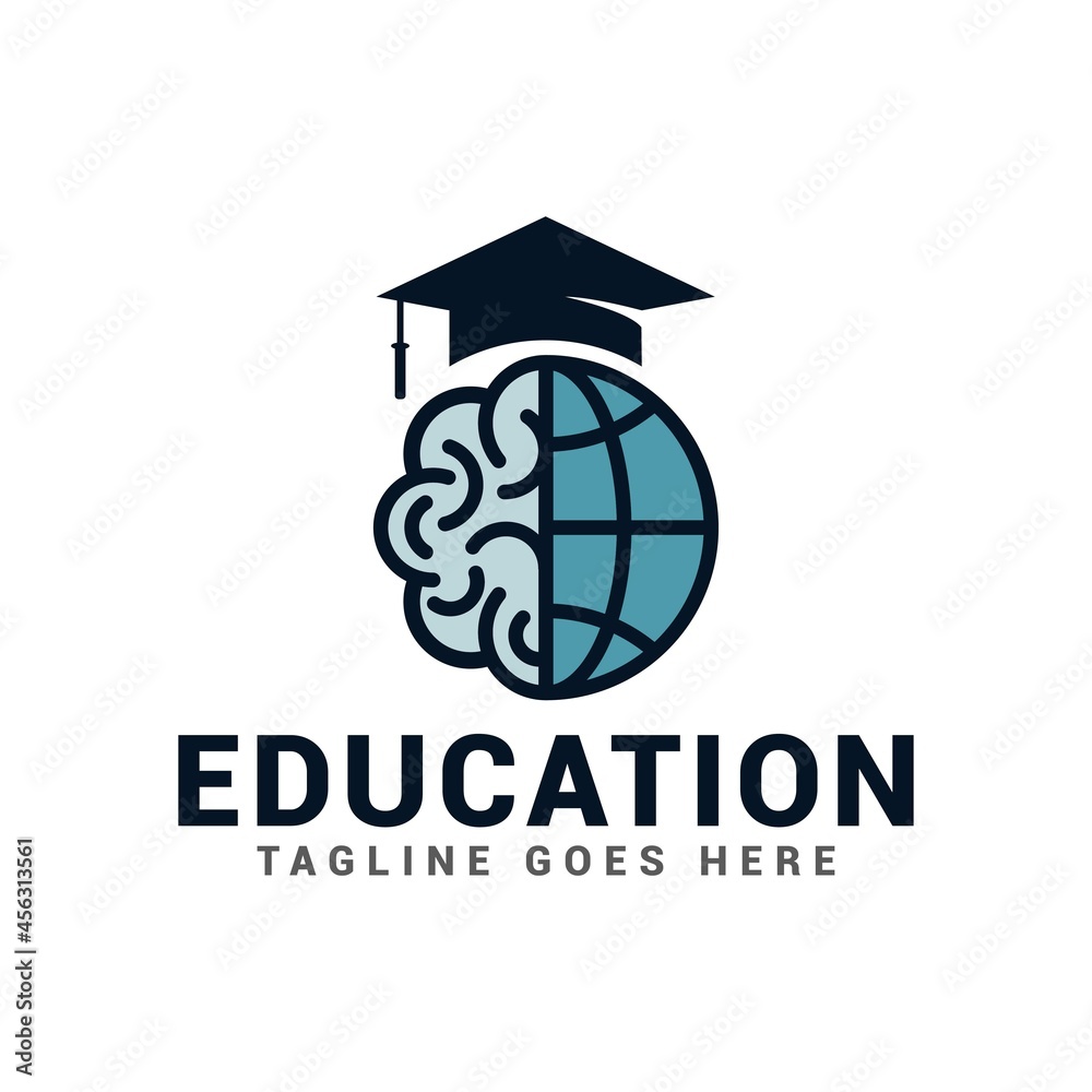 Educational logo simple icon template. Simple logo education by ...