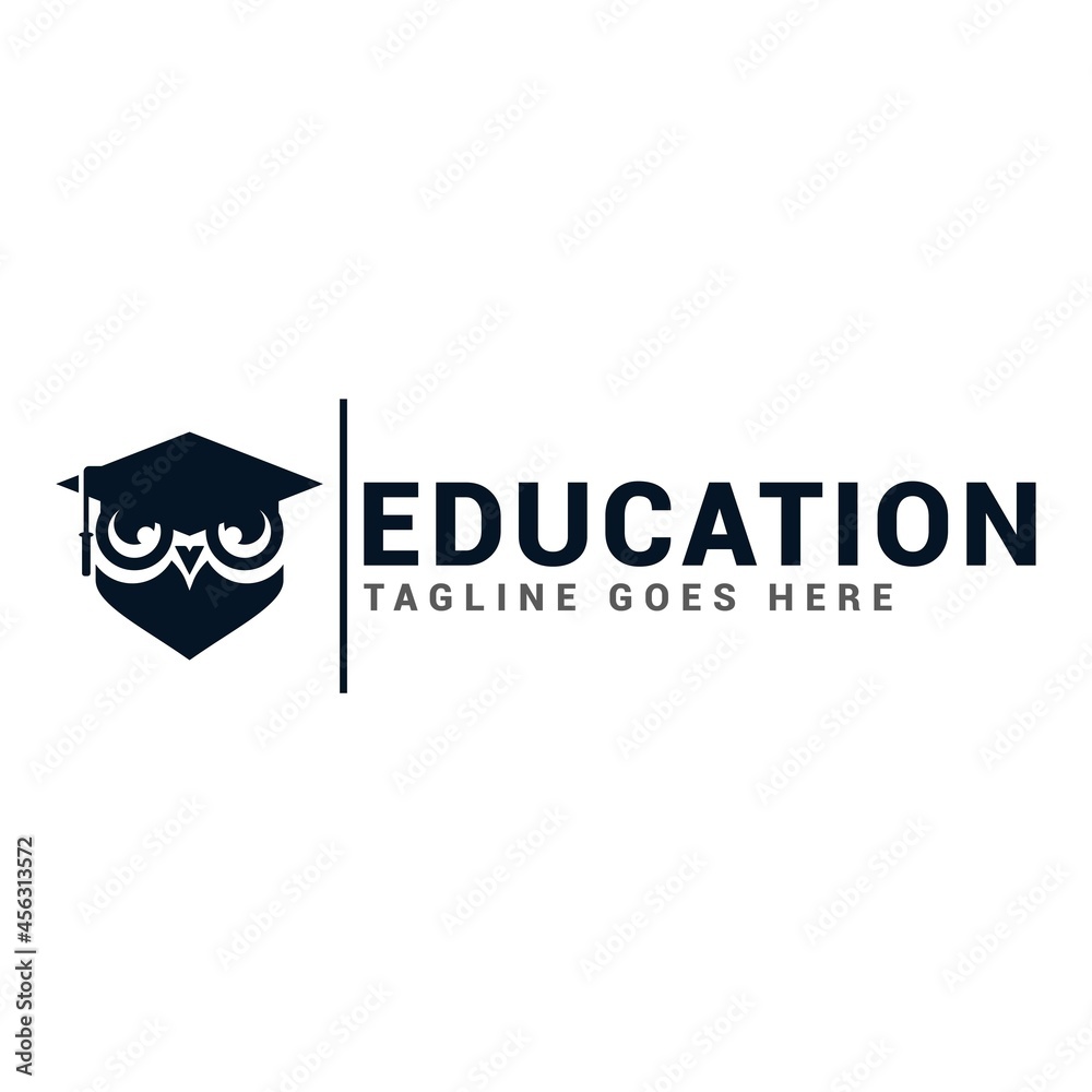 Educational logo simple icon template. Simple logo education by ...