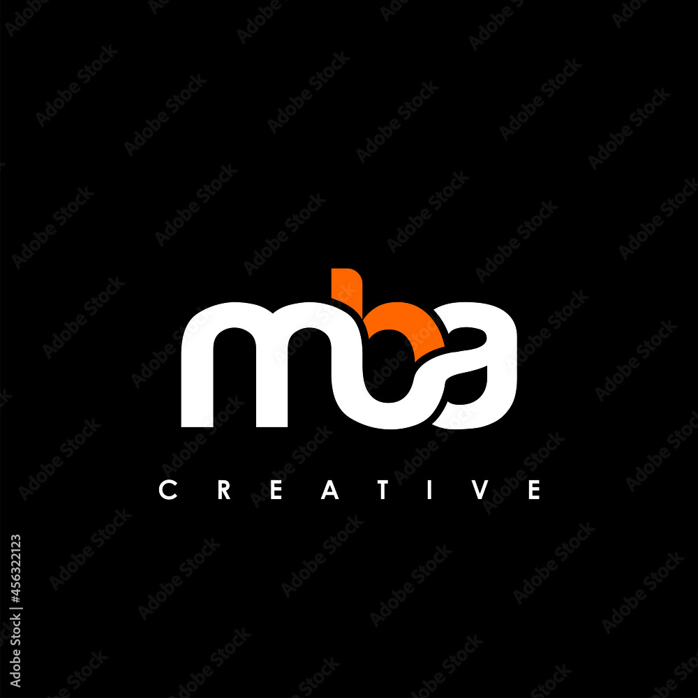 MBA Letter Initial Logo Design Template Vector Illustration Stock ...