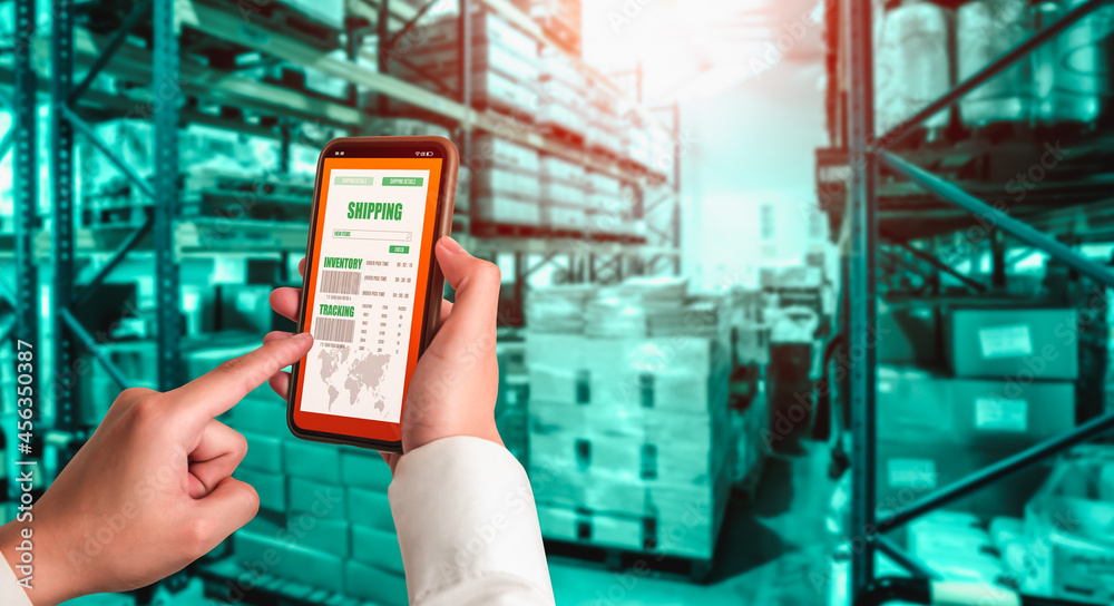 Warehouse management innovative software in computer for real time ...