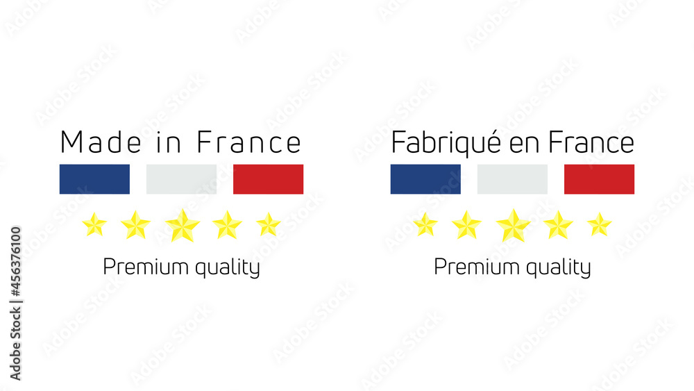 Fabrique en France quality label. Made in France. Quality mark for tags ...