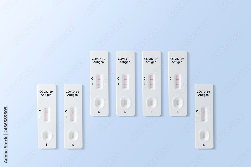 Covid-19 positive and negative test result with SARS CoV-2 Rapid ...