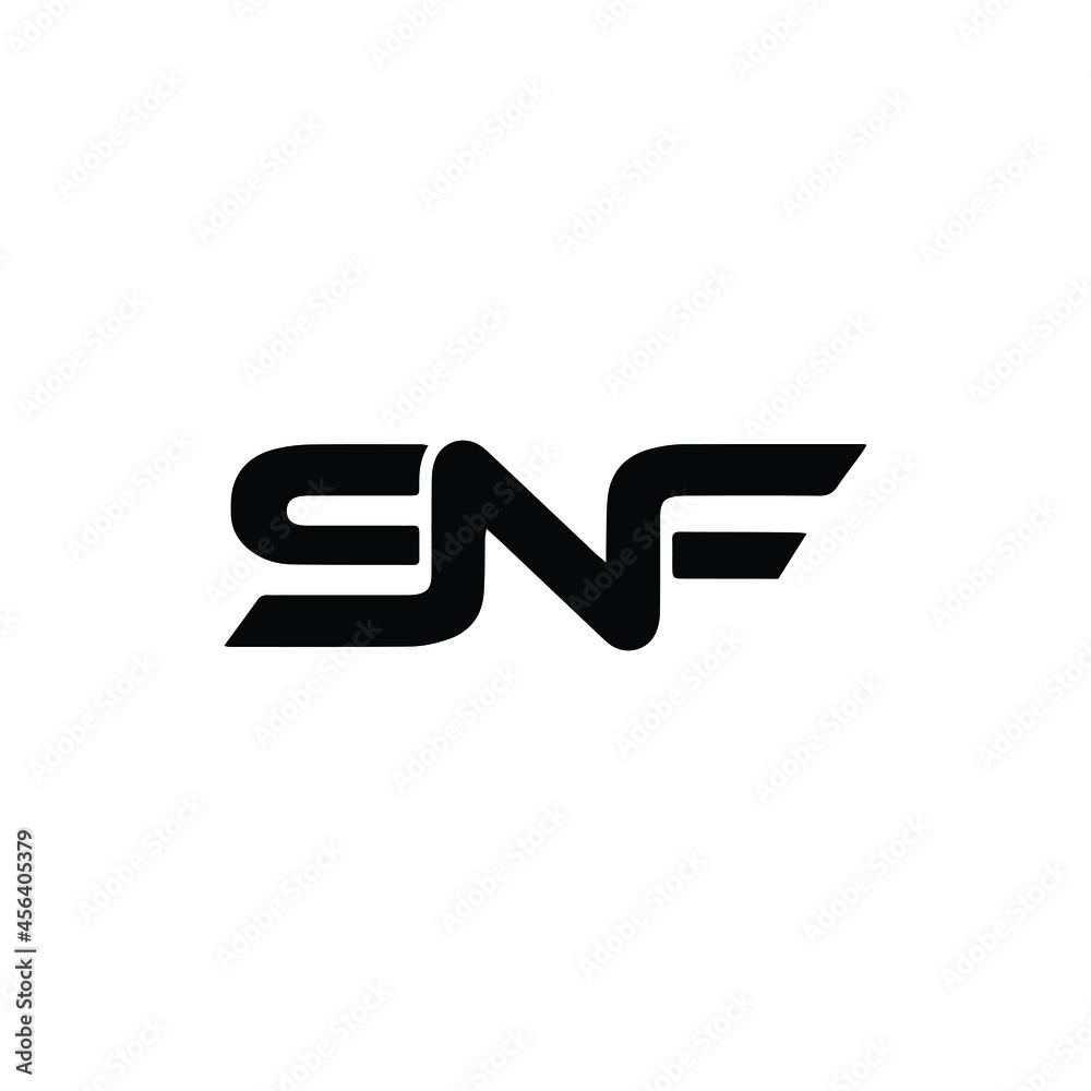 SNF Letter Initial Logo Design Template Vector Illustration Stock ...