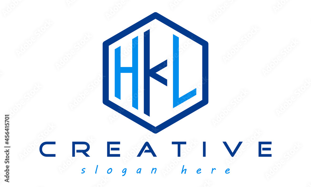 polygon letters logo, letters HKL modern unique minimalist brand ...