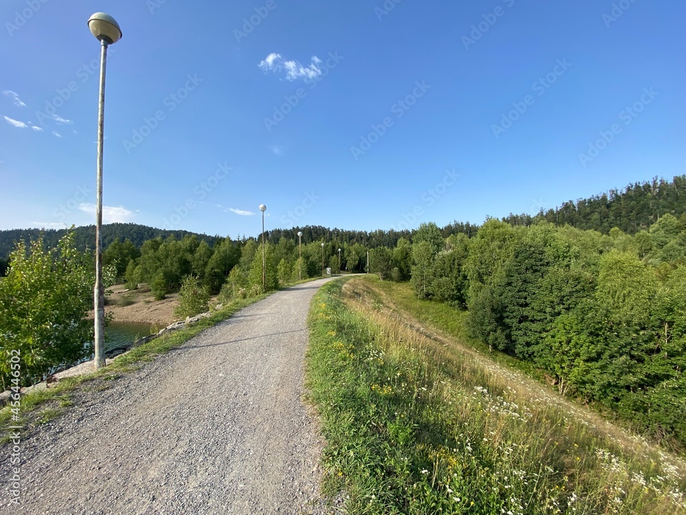 Dam of the reversible hydroelectric power plant Lepenica, Fuzine ...