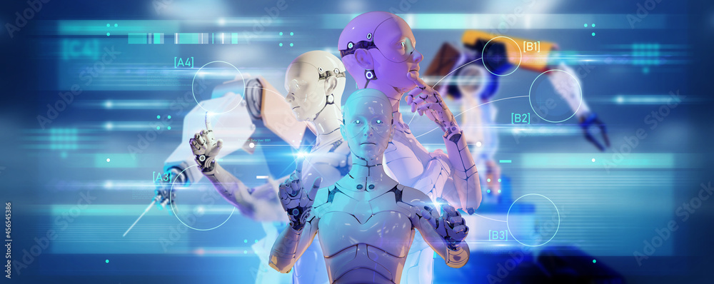 Engineering smart factory programming automated machine AR augmented ...