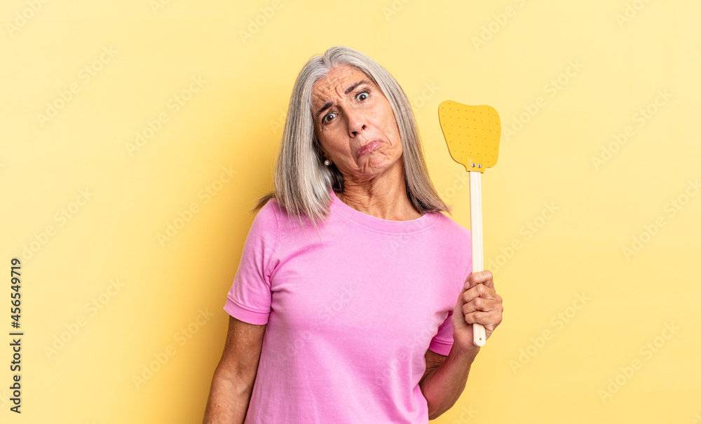 feeling sad and whiney with an unhappy look, crying with a negative and ...