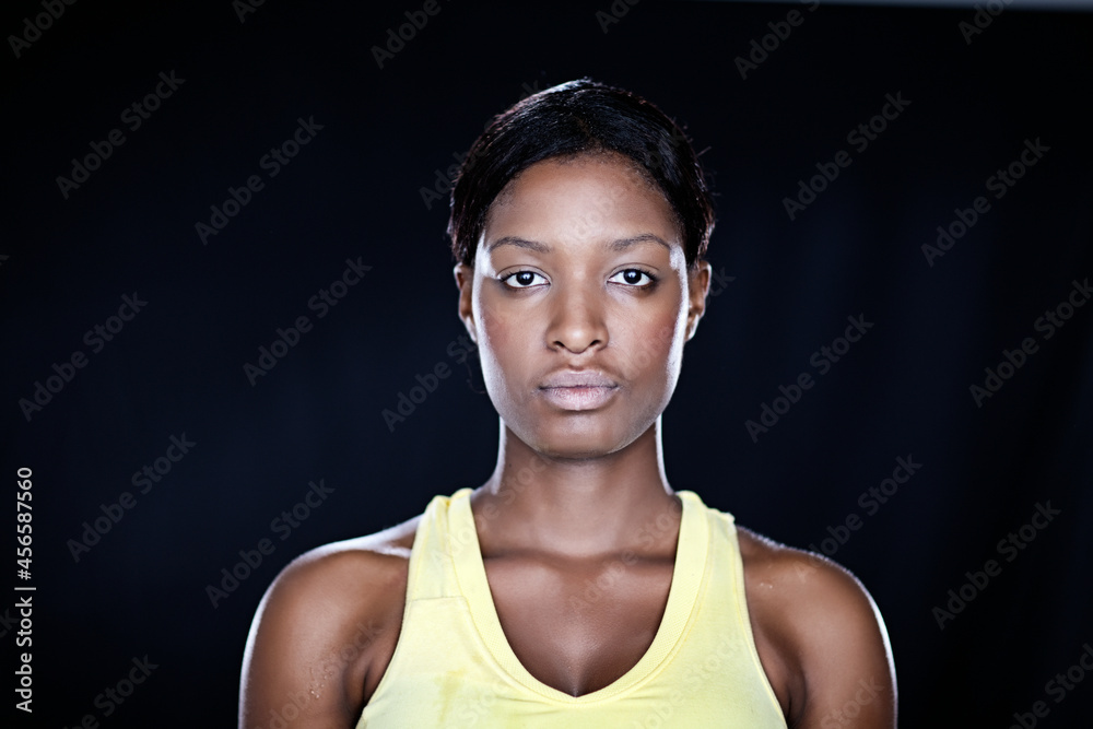 Female athlete, portrait Stock Photo | Adobe Stock