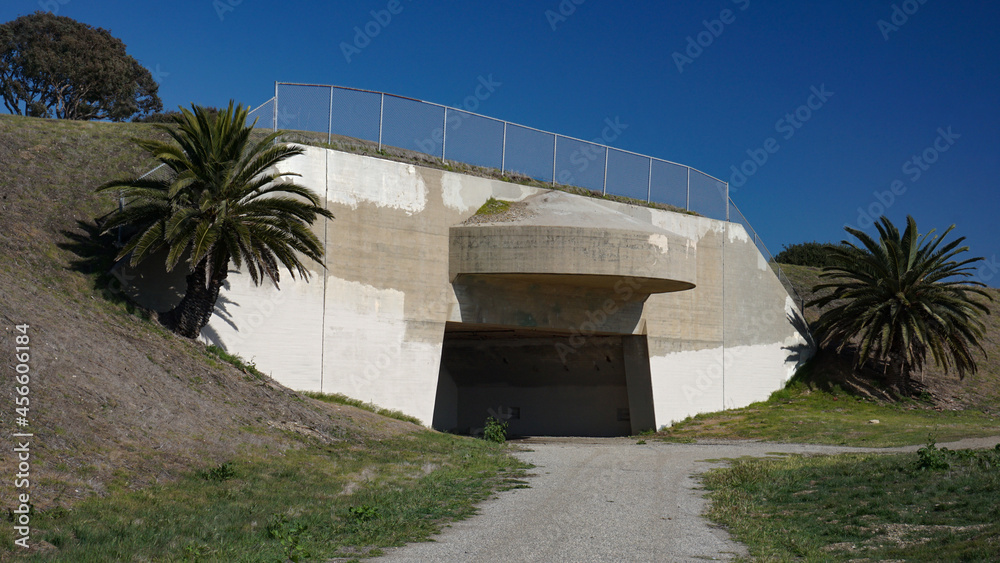 Paul D Bunker Battery casemate 2 in San Pedro California built in 1942 ...