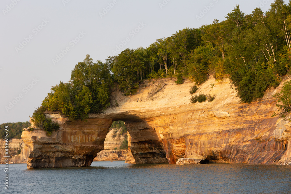 Arch along Pictured Rocks National Lake Shore Stock Photo | Adobe Stock