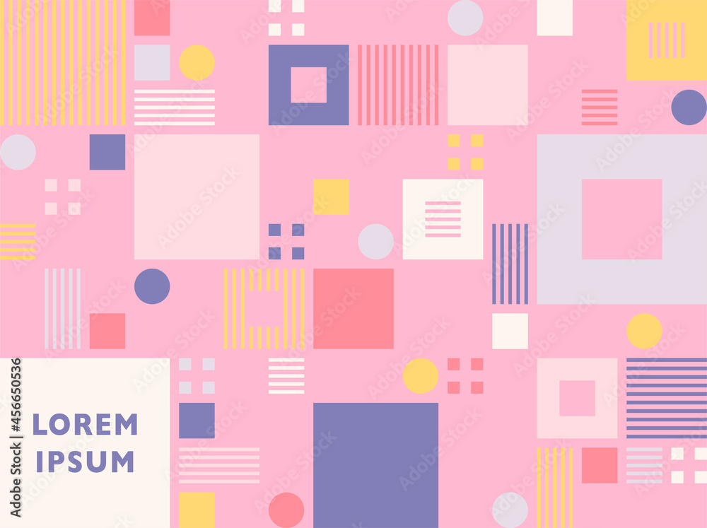 Squares of various sizes and textures are creating beautiful patterns ...