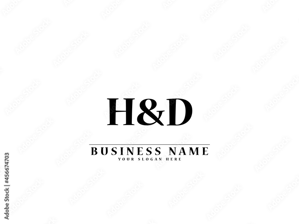 Letter HD Logo, Creative hd h&d Logo Icon Vector Image For Your Simple ...