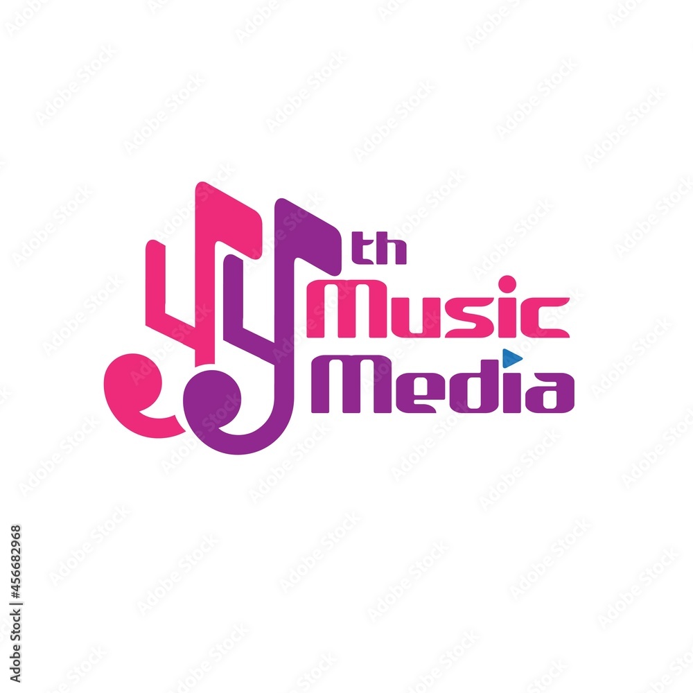 Vetor de 44 th logo designs for music and media logo and entertainment ...