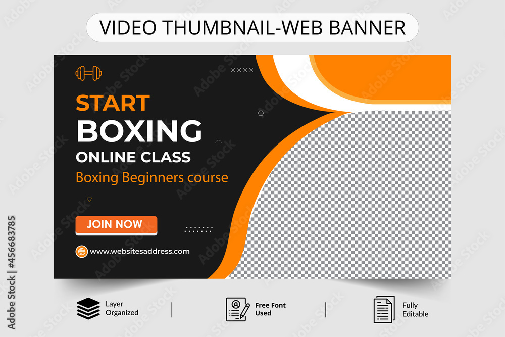 Fitness gym training thumbnail design for any videos. Fitness gym ...