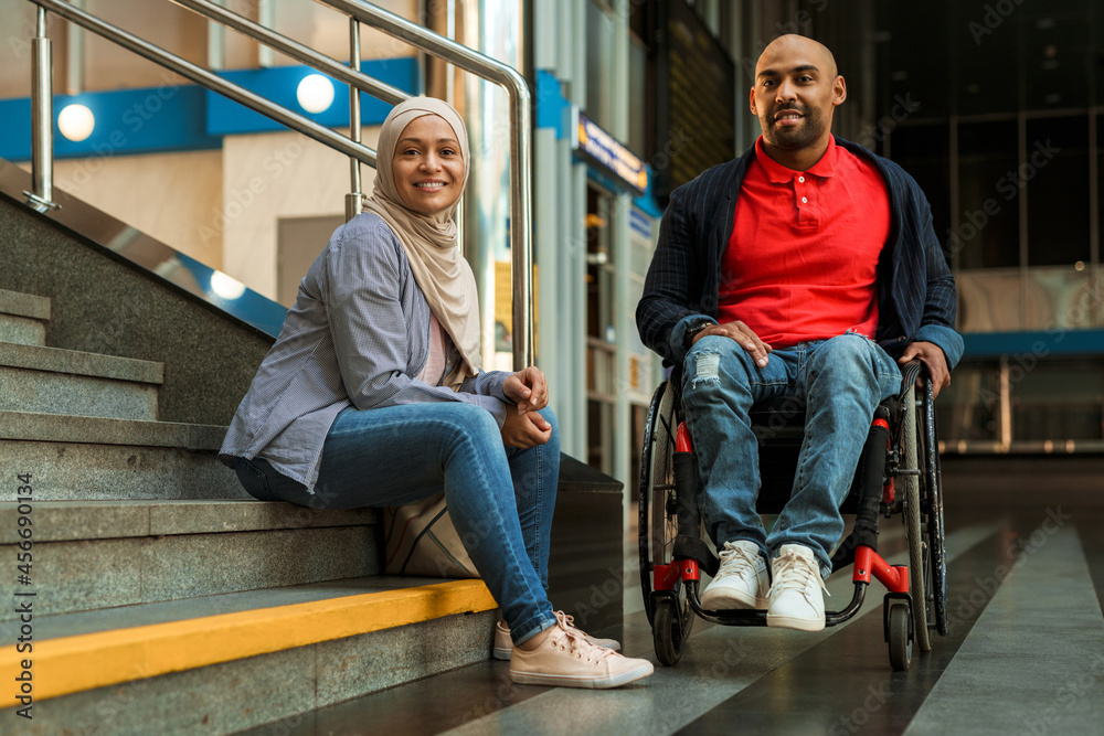 Disabled Person Smiling