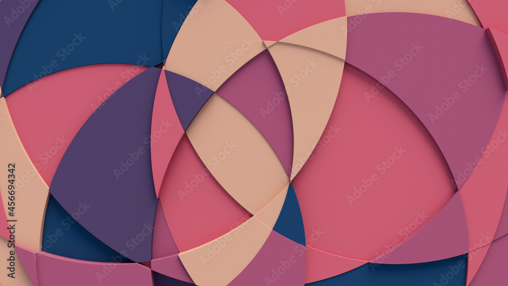 Multicolored Tech Background with a Geometric 3D Structure. Bright ...
