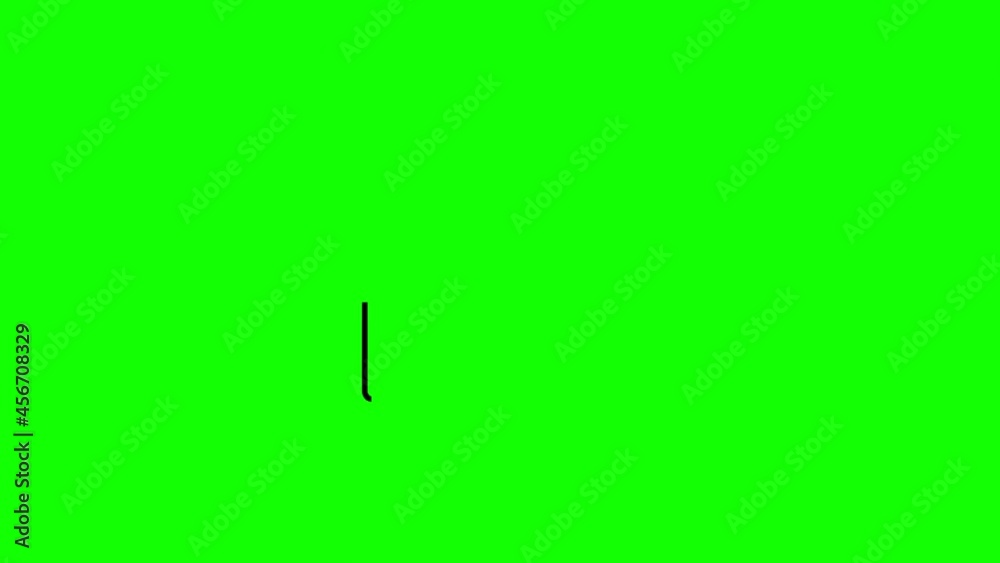 Wallet line icon animation on the green screen background. 4K video ...