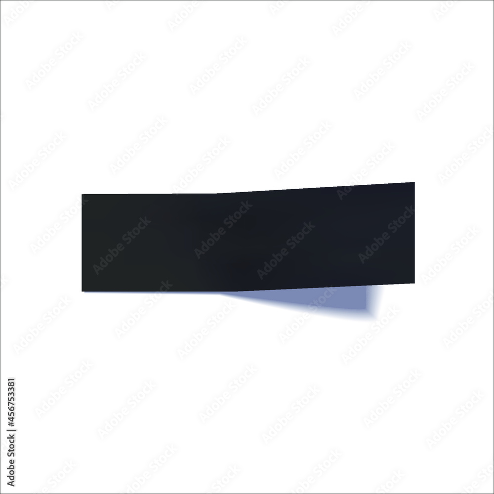 Vector Black Paper Isolated on White Background, Black Creative ...