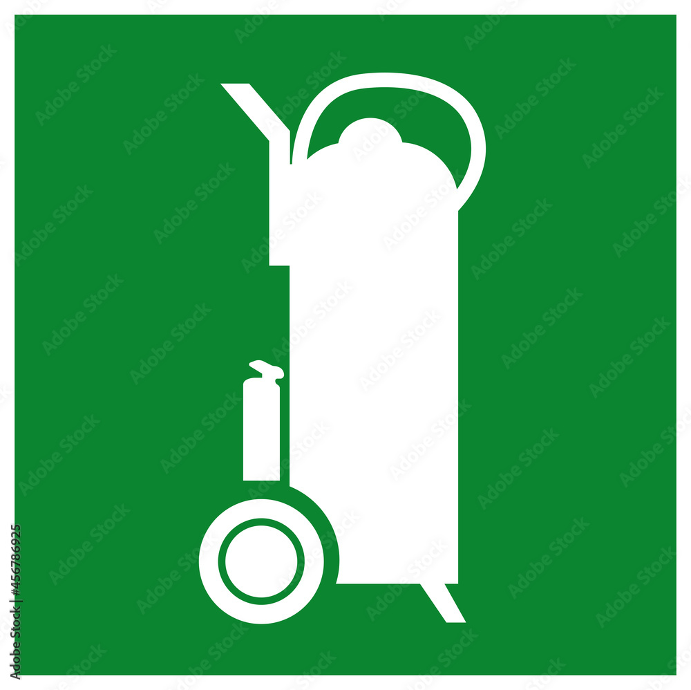 Fire Trolley Symbol Sign ,Vector Illustration, Isolate On White ...