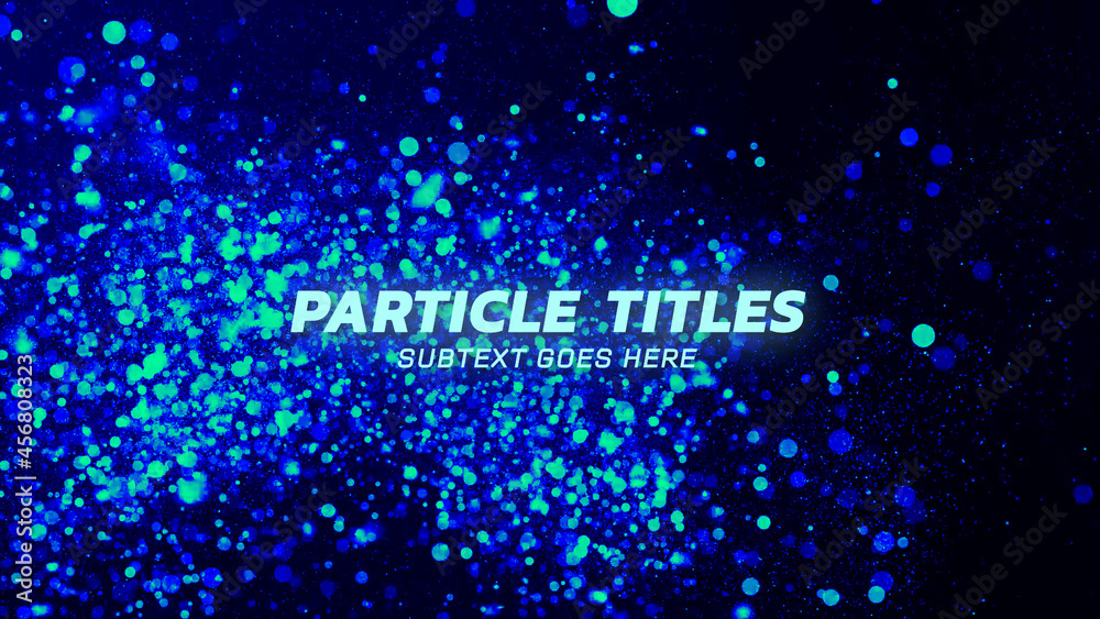 Floating Dust Particle Titles Stock Template | Adobe Stock