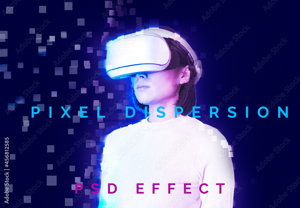 Effect Pixel Dispersion Add-On Stock Template | Adobe Stock
