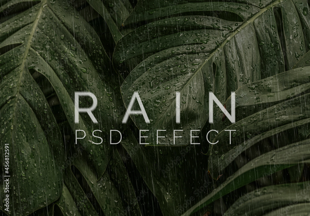 Rain Overlay Effect Add-On Stock Template | Adobe Stock