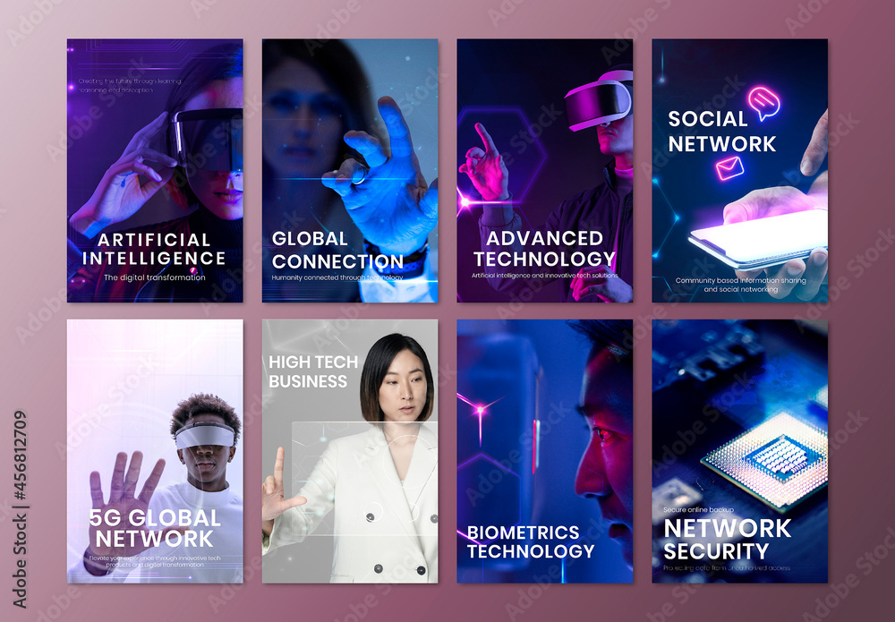 Technology Banner Layout for Social Media Post Stock Template | Adobe Stock