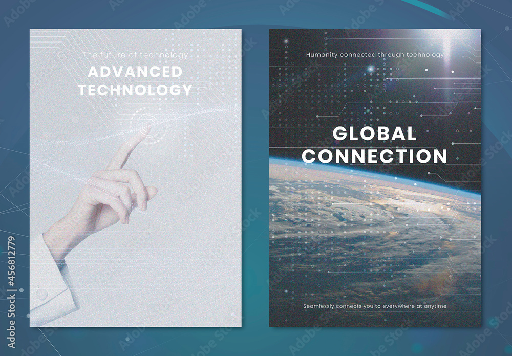 Advanced Technology Innovation Poster Template Stock Template | Adobe Stock