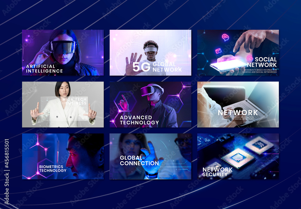 Advanced Technology Presentation Layout Stock Template | Adobe Stock